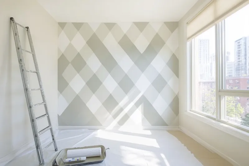 Cómo pintar rombos en la pared con técnicas sencillas