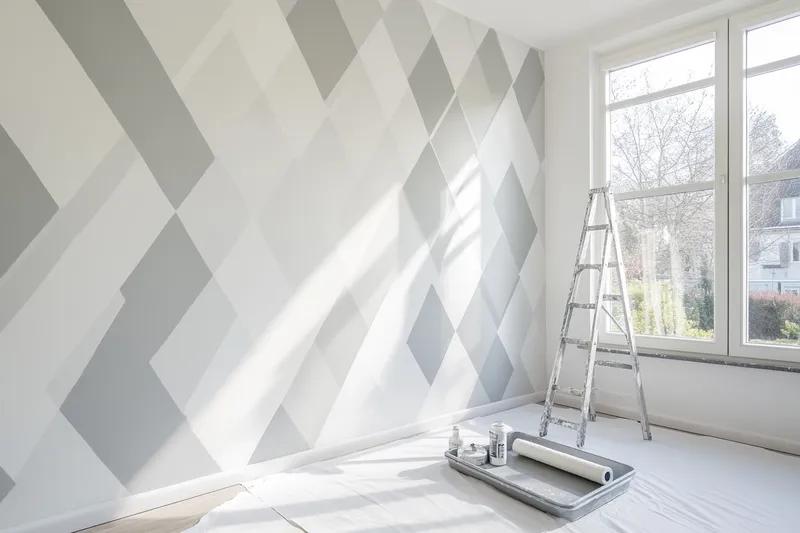 Cómo pintar rombos en la pared con técnicas sencillas