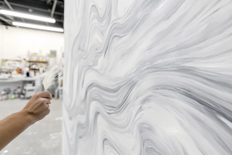 Cómo pintar y conseguir efecto mármol en tus paredes